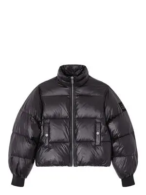 GANNI Recycled Nylon Puffer Jacket - Black