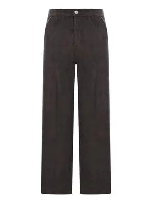 Ami Cotton Corduroy Trousers - Grey