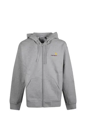Carhartt Work In Progress American Script Hoodie - Grey