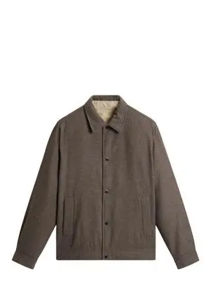 Woolrich Keating Wool Blend Shirt Jacket - Beige