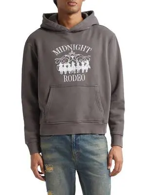 MIDNIGHT RODEO Western Graphic Hoodie - Vintage Gray
