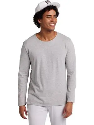 BLANCO CLOTHING Perfect T-shirt Supimalong Sleeve - Heather Grey