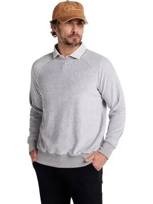 BLANCO CLOTHING Raglan Velour Sweatshirt Grey