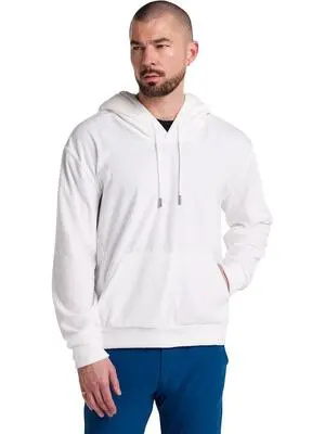 BLANCO CLOTHING Velour Hoodie - White