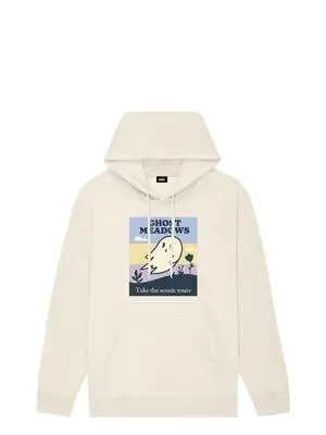 DALIX Relaxed Fit Ghost Meadow Hoodie Sandshell