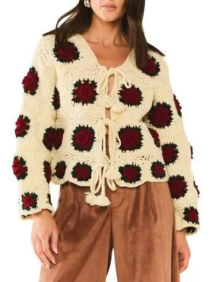 EDDY Round Top Sweater Jacket - Round Top Rose