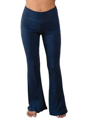 JJWINKS Ribbed Flare Lounge Pants - Navy