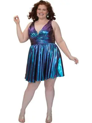 SYDNEY'S CLOSET Iridescent A-line Party Dress - Prism