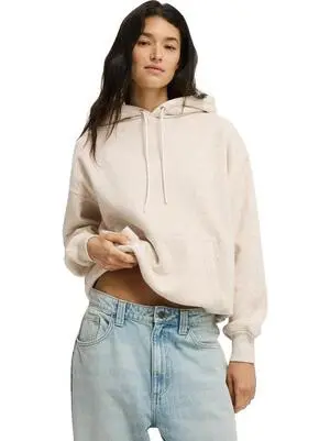 COTTON ON Oversized Fleece Hoodie - Oatmeal Marle