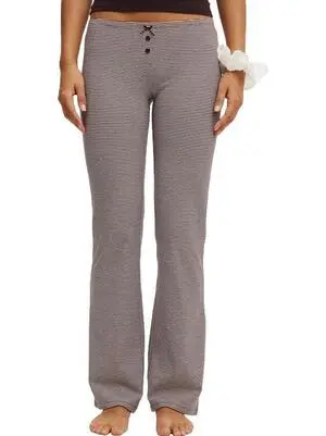 Cotton:on Flare Pant - Chocolate Plum  Pink Kiss