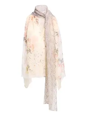 ELIE SAAB Printed Chiffon Halterneck Top