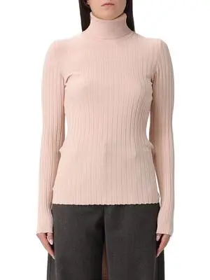 Moschino Ribbed Tie-detailed Sweater - Pink