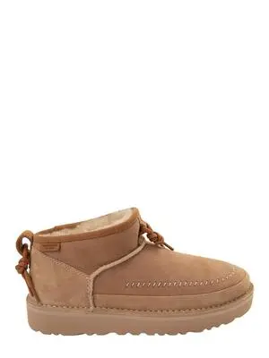 UGG UGG All-Gender Ultra Mini Crafted Regenerate Boots Sand