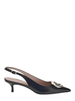 FERRAGAMO Slingback Pumps - Black