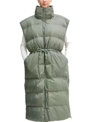 Adidas By Stella McCartney Hooded Drawstring Padded Coat - Green