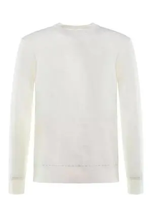 Eleventy Crew Neck Sweater - White