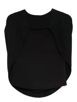 Alberta Ferretti Draped Blouse - Black