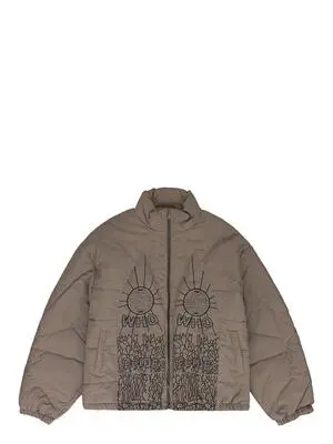 WHO DECIDES WAR BY EV BRAVADO Embroidered Bomber - Grey