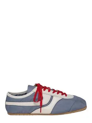 Dries Van Noten Leather Sneaker - Blue