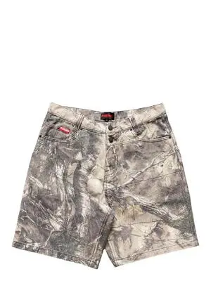 PLEASURES Hunt Canvas Jorts - Cream