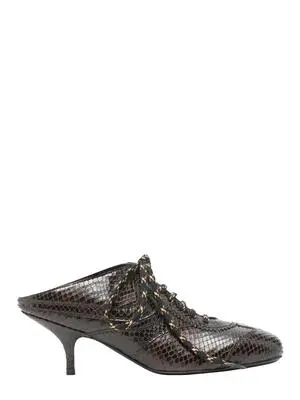 Dries Van Noten Lace Up Heel - Brown