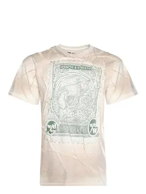 WHO DECIDES WAR BY EV BRAVADO Currency T-shirt - White