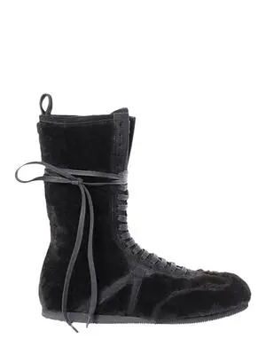 ANN DEMEULEMEESTER Fides Soft High-top Boxing Sneaker - Black