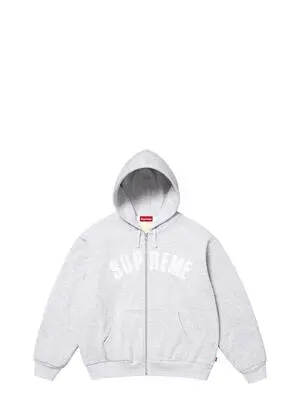 Supreme Arc Thermal Lined Zip Up Hooded Sweatshirt - Grey