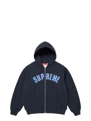 Supreme Arc Thermal Lined Zip Up Hoodie - Blue