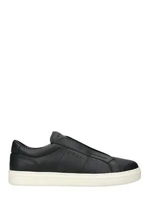 Hogan H668 Leather Slip-on Trainers - Navy