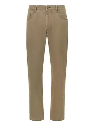 Boggi Milano Tapered-leg Mid-rise Stretch-denim Jeans - Taupe