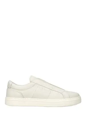 Hogan H668 Leather Slip-On Trainers Bone
