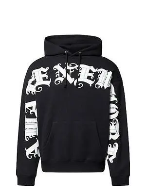 AWAKE NY Old English Relaxed-fit Cotton-jersey Hoodie - Black