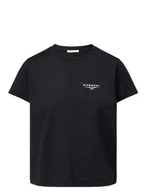 Givenchy Logo-print Cotton-jersey T-shirt - Black