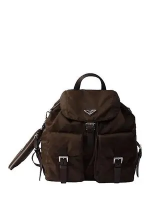Prada Re-nylon Medium Woven Backpack - Brown