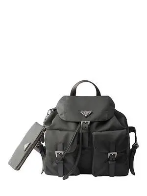 Prada Re-nylon Medium Woven Backpack - Grey