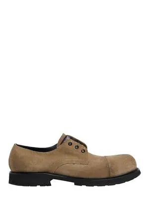 Balenciaga Truck Suede Cap-toe Derby Shoes - Blanc Mult