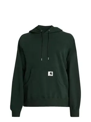 SACAI X CARHARTT WIP Washed Cotton Hoodie - Green