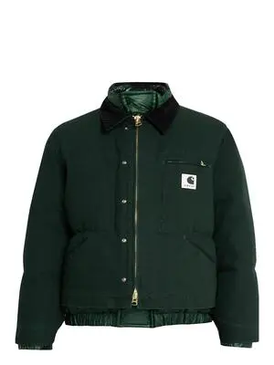 SACAI X CARHARTT WIP Washed Duck Puffer Jacket - Green