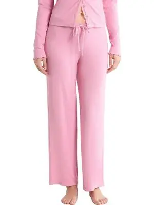 OPEN EDIT Daydream Rib Lounge Pants - Pink Storm