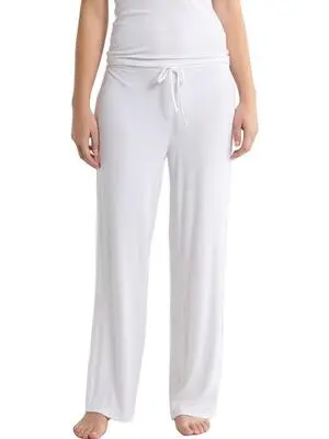 OPEN EDIT Daydream Rib Lounge Pants - White