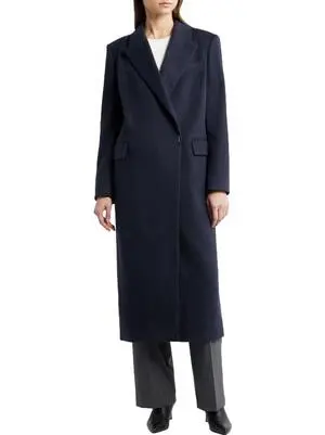 BOSS Callafy Cashmere Coat - Dark Blue