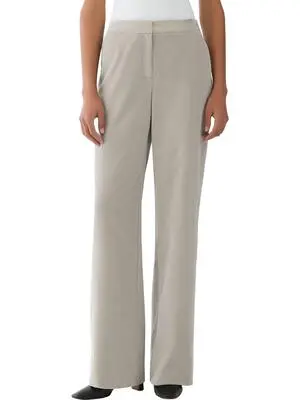LAFAYETTE 148 NEW YORK Cotton Velvet Straight Leg Pants