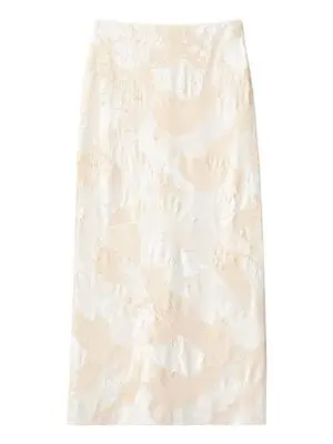Lafayette 148 New York Sequin Embellished Midi Pencil Skirt - Cloud Multi