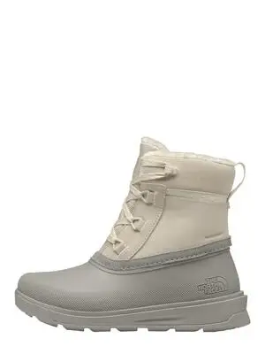 The North Face Shellista V Waterproof Insulated Short Boot - White Dune/soapstone