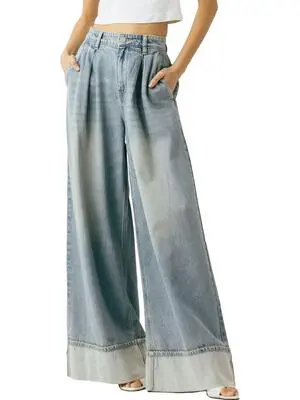 Blanknyc Pleated Wide-leg Jeans - Easy Day