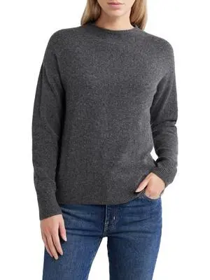 CASLON Funnel Neck Rib-Trim Sweater