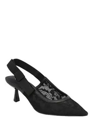 Mia Naida Slingback Pointed Toe Pump - Black