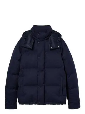 Gucci Gg Canvas Down Jacket - Blue