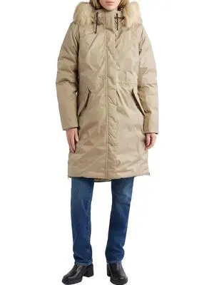 Helly Hansen Vega Waterproof Insulated Parka With Faux Fur Trim - Pebble